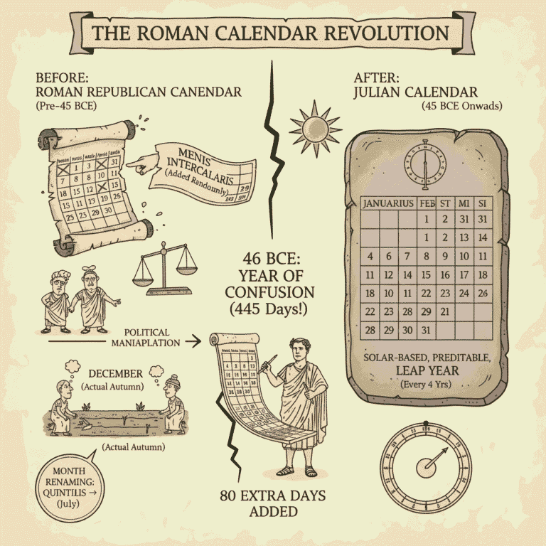 The Roman Calendar Problem: Why Julius Caesar Added 80 Days To A Year